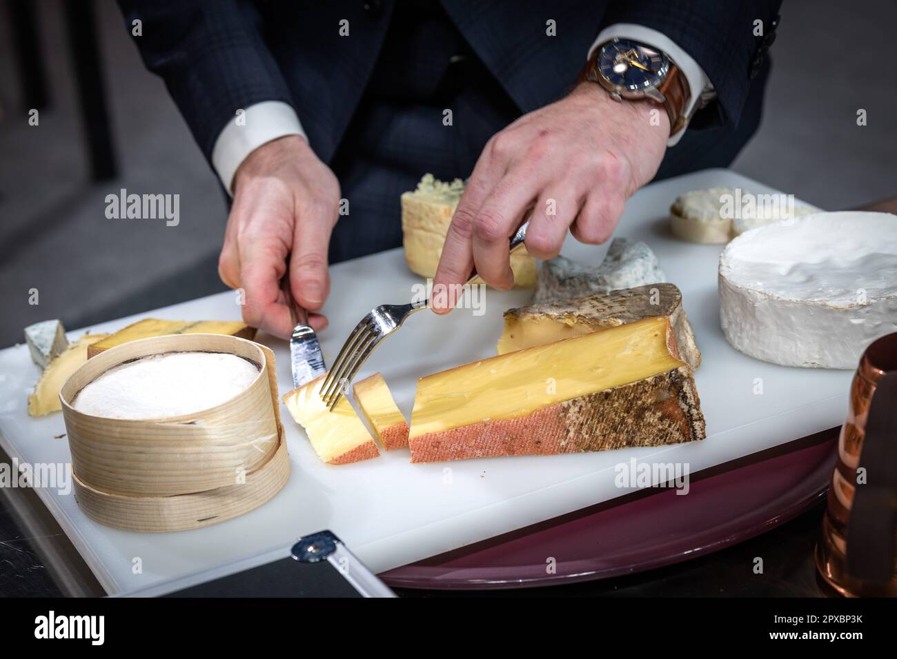 Cheese selection hotel breakfast buffet hi-res stock photography and ...