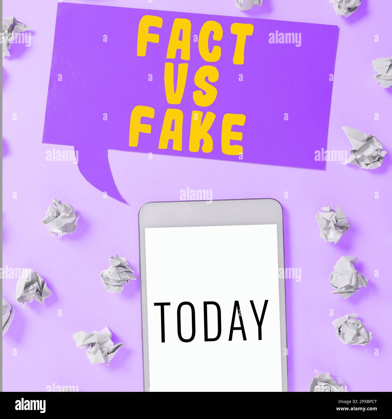 Conceptual display Fact Vs Fake, Internet Concept Is it true or is ...