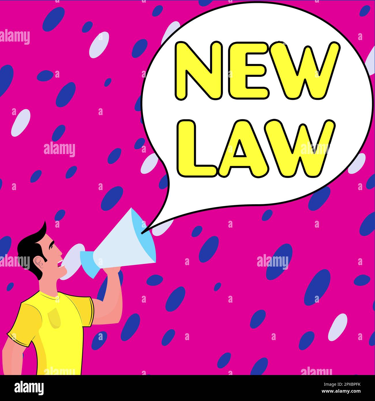 Hand writing sign New Law, Conceptual photo system of rules that ...