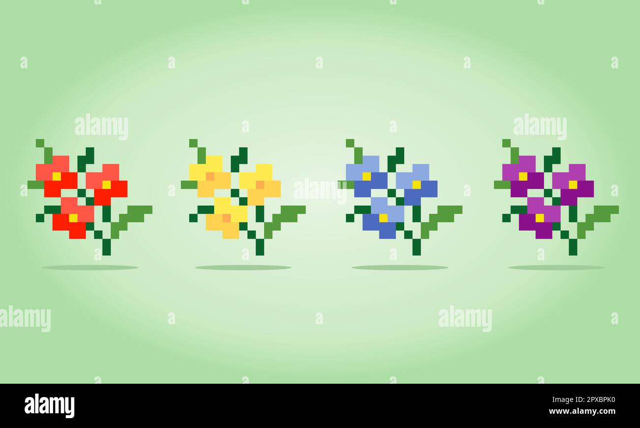 Minecraft Flower Pixel Art