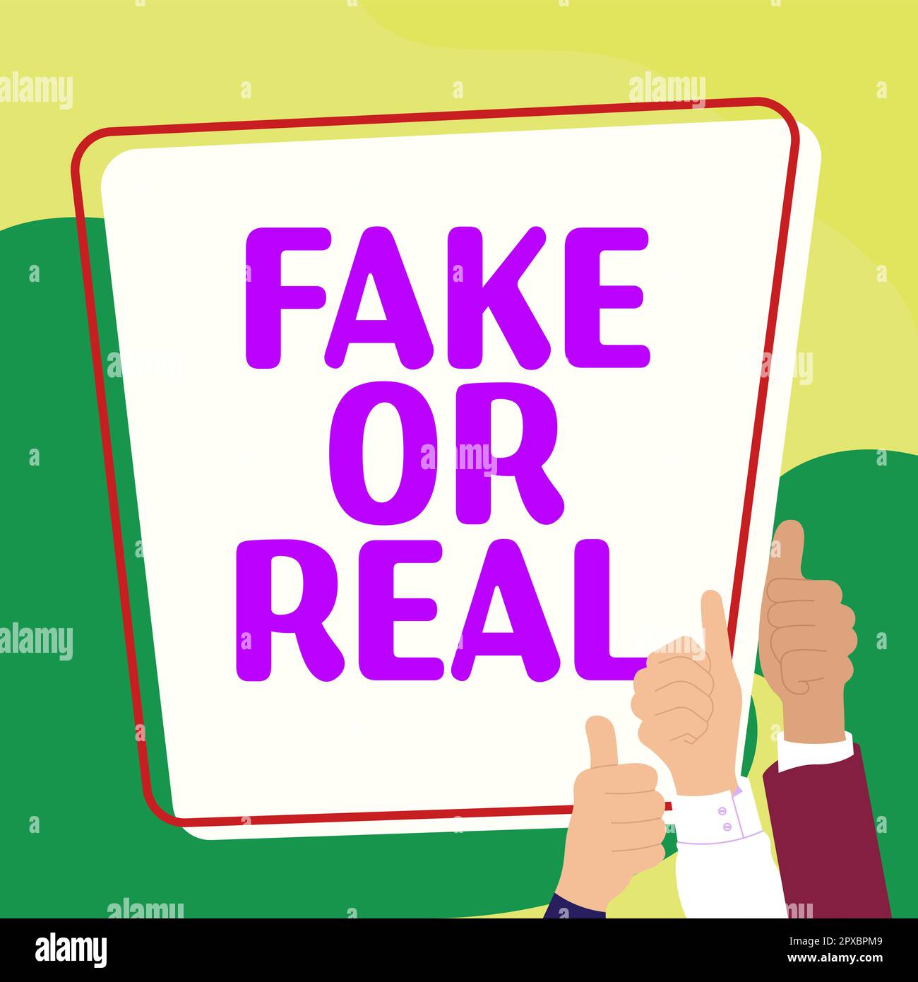 Hand writing sign Fake Or Real, Word for difference between facts and ...