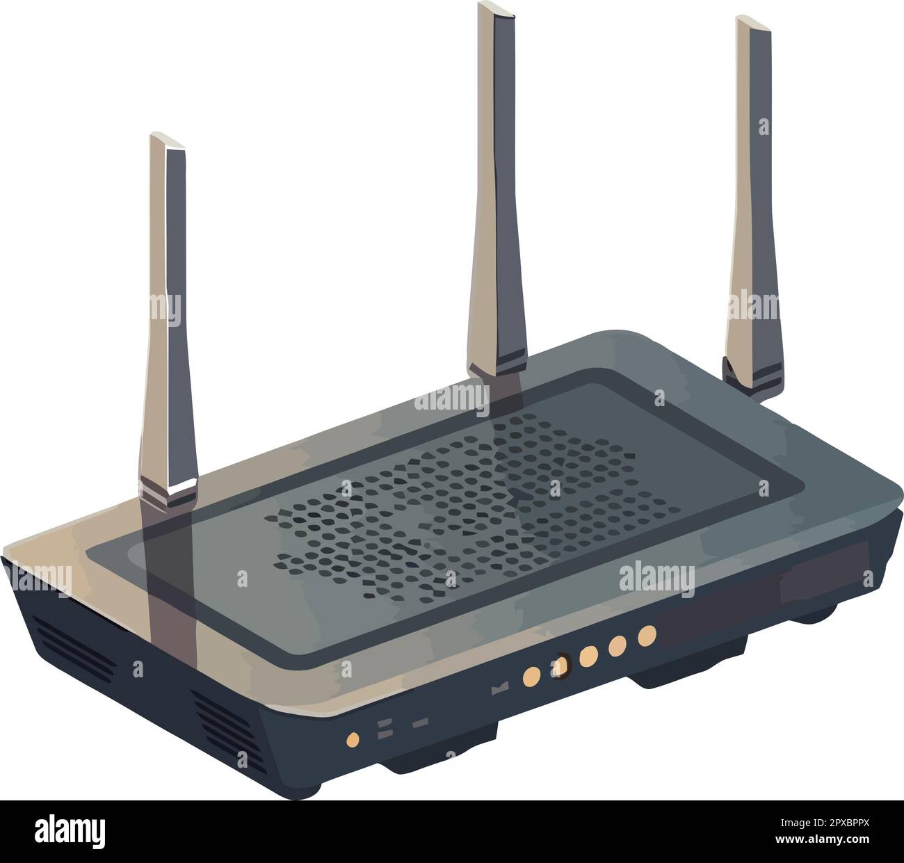 Modern router symbolizes wireless technology Stock Vector Image & Art ...