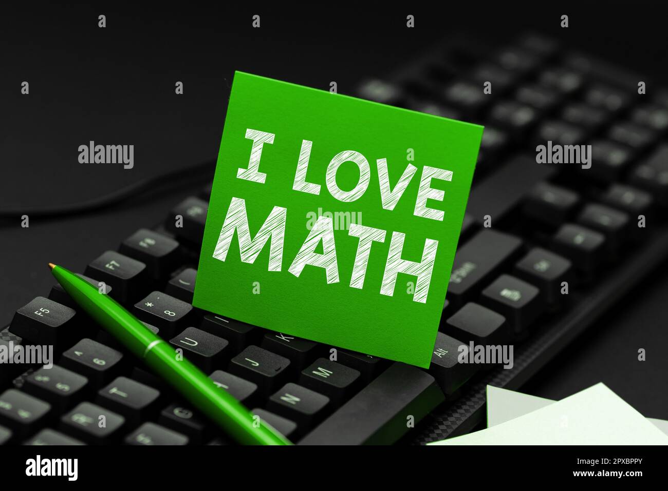 Conceptual caption I Love Math, Business idea To like a lot doing ...