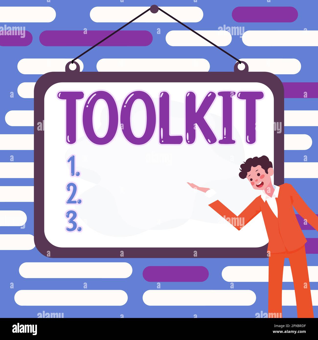 Conceptual display Toolkit, Business idea set of tools kept in a bag or ...