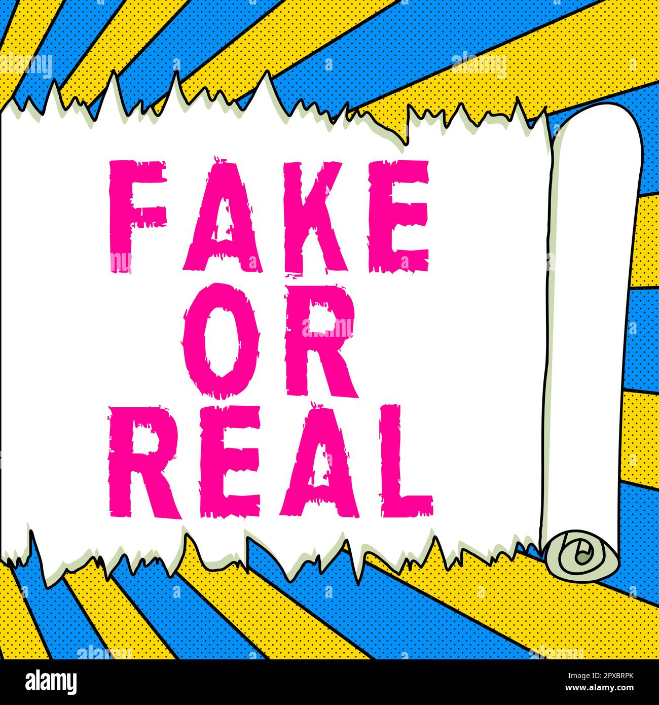 Text sign showing Fake Or Real, Business showcase difference between ...