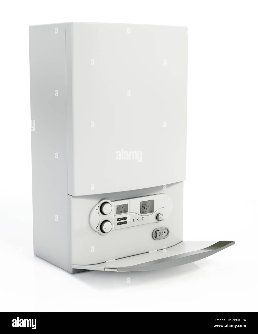 Combi boiler isolated on white background. 3D illustration Stock Photo ...