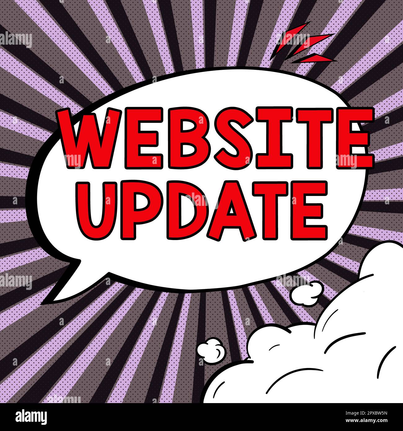 Conceptual caption Website Update, Concept meaning keeping the webpage and content up to date ...