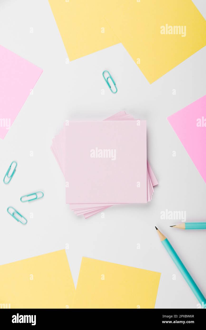 Multiple Assorted Collection Office Stationery Photo Placed Over Table ...