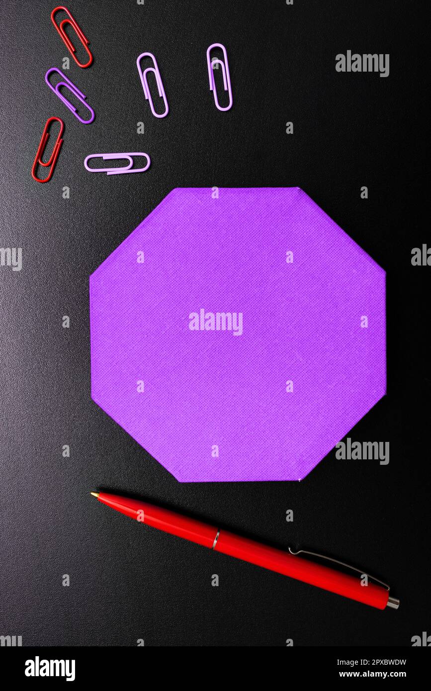 Paperclips Around Important Informations On Desk. Presented Recent ...