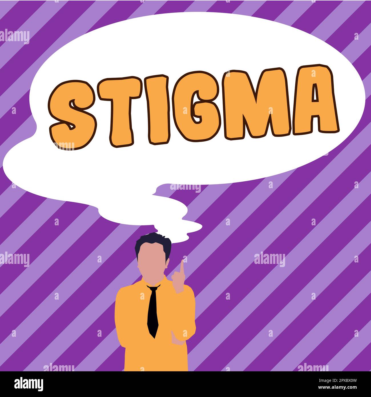 Conceptual display Stigma, Business idea feeling of disapproval that ...