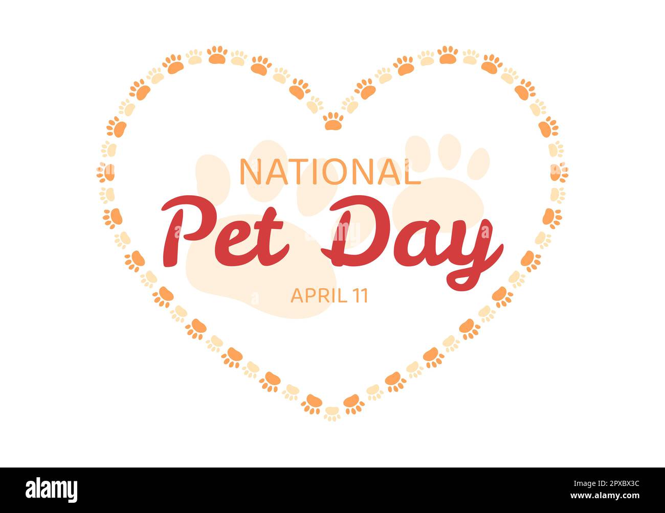 National Pet Day on April 11 Illustration with Cute Pets of Cats and ...