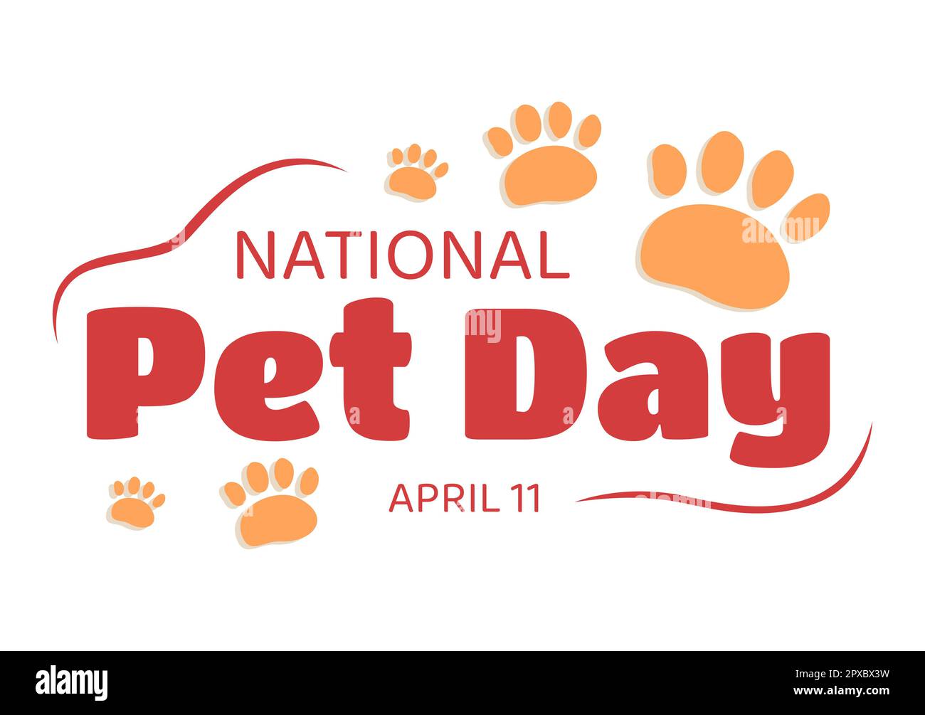 National Pet Day on April 11 Illustration with Cute Pets of Cats and ...
