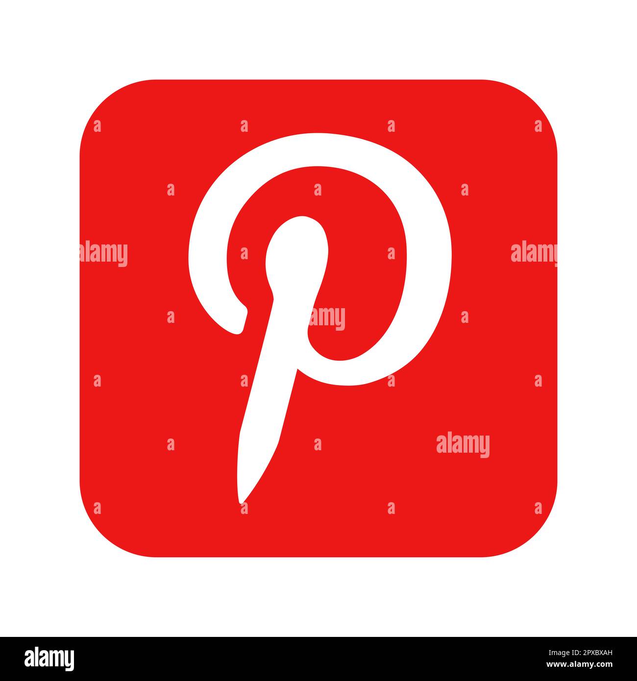 Pinterest icon vector vectors Cut Out Stock Images & Pictures - Alamy