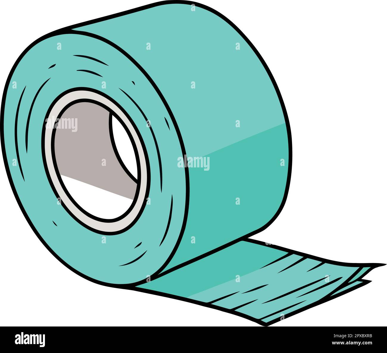 blue adhesive tape roll Stock Vector Image & Art - Alamy