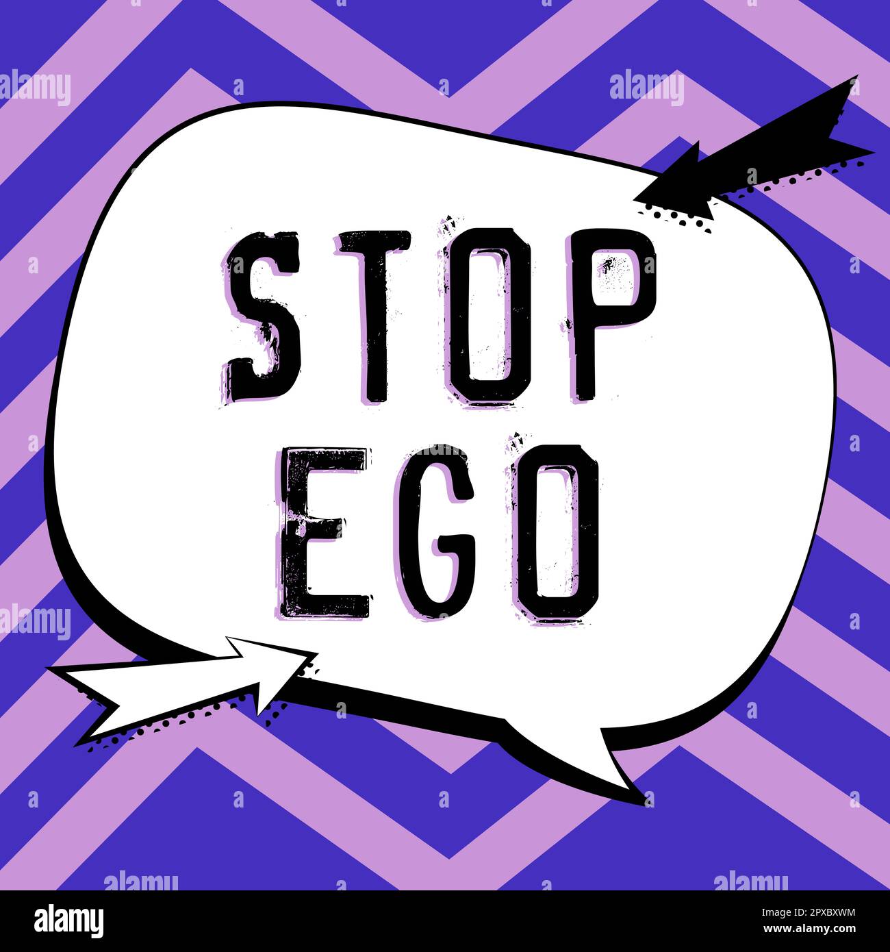 Hand writing sign Stop Ego, Business showcase Control your obsession ...