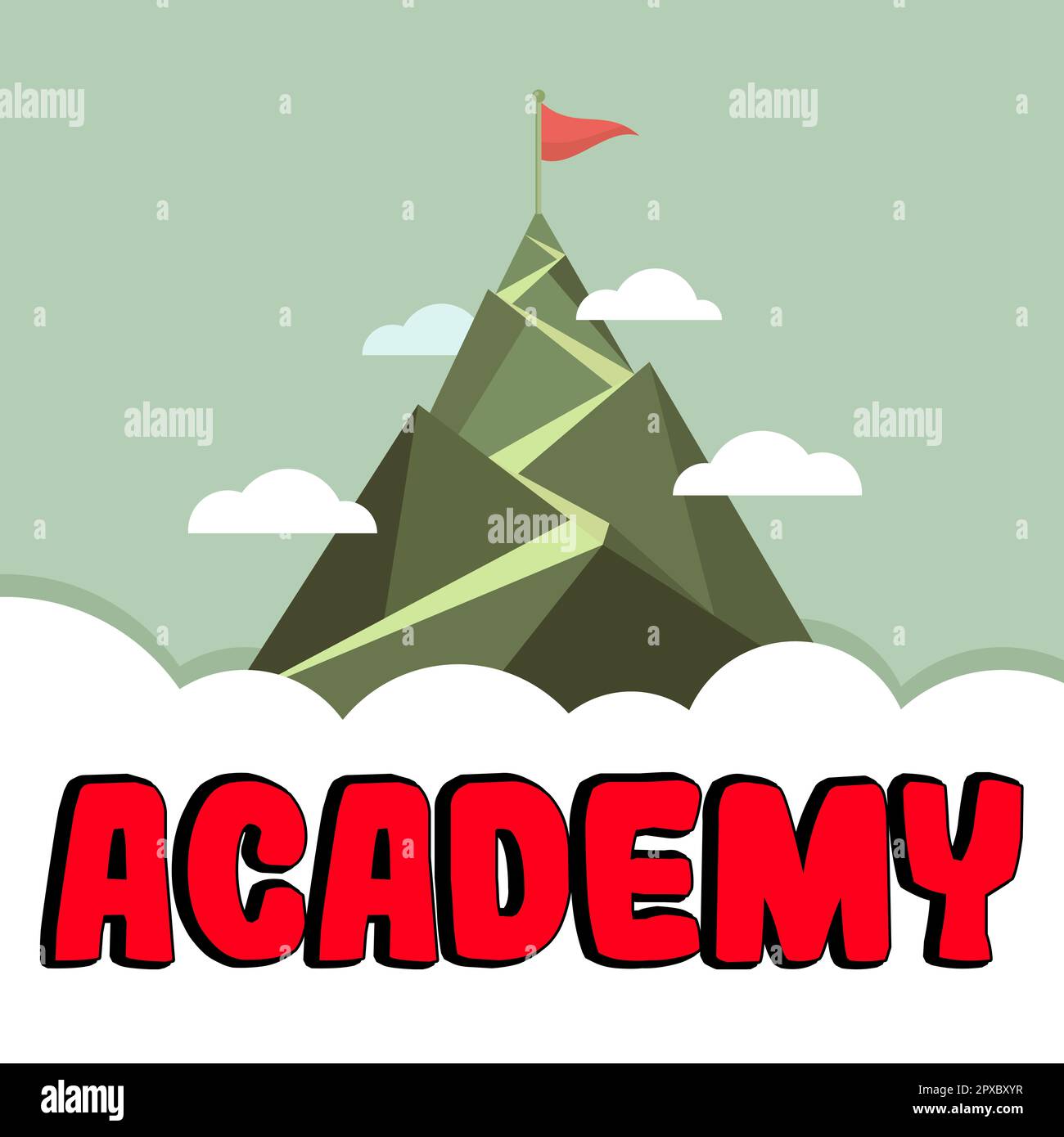 Inspiration showing sign Academy, Word for where students can go to ...