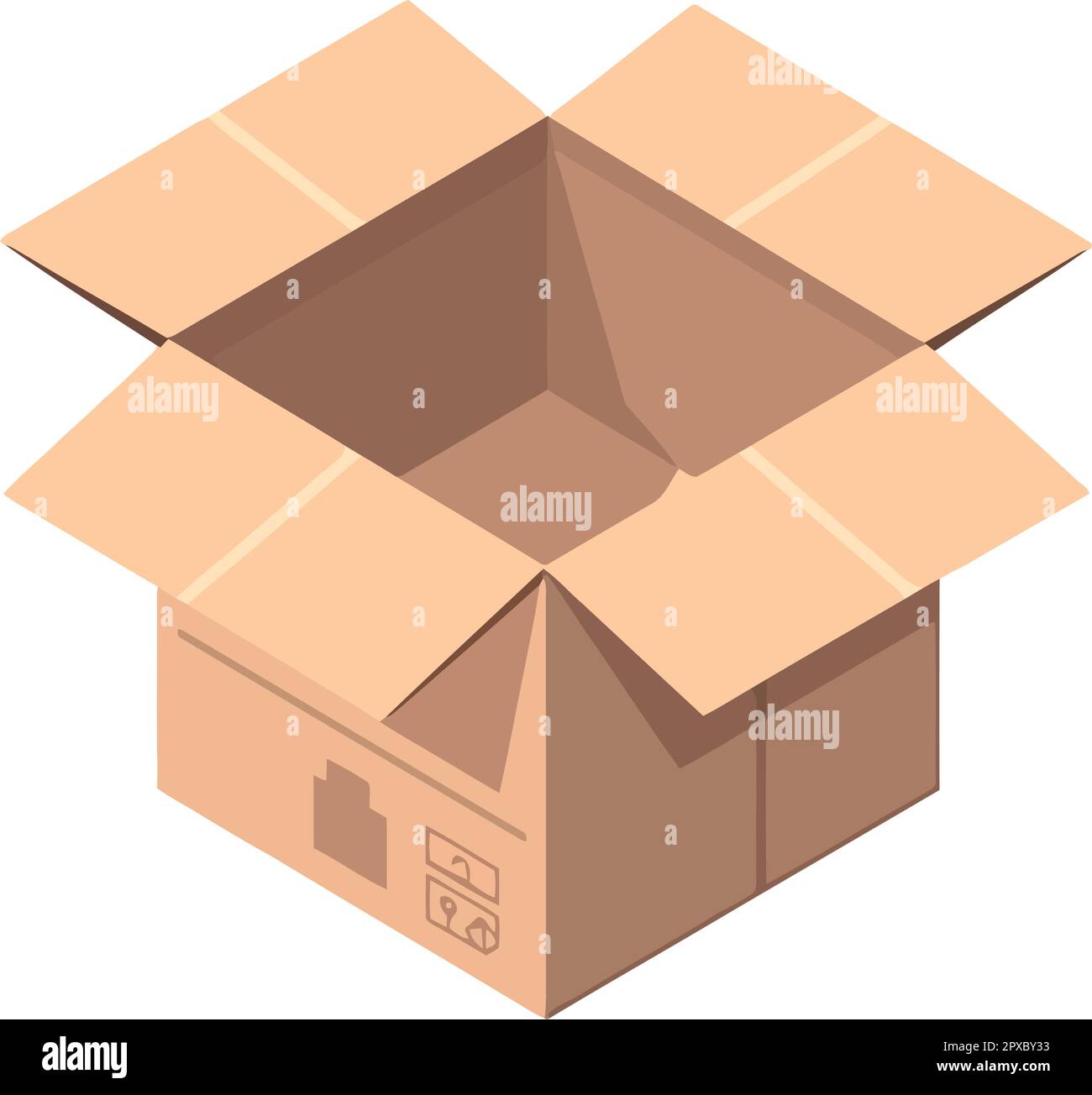 delivery open carton box packing Stock Vector Image & Art - Alamy