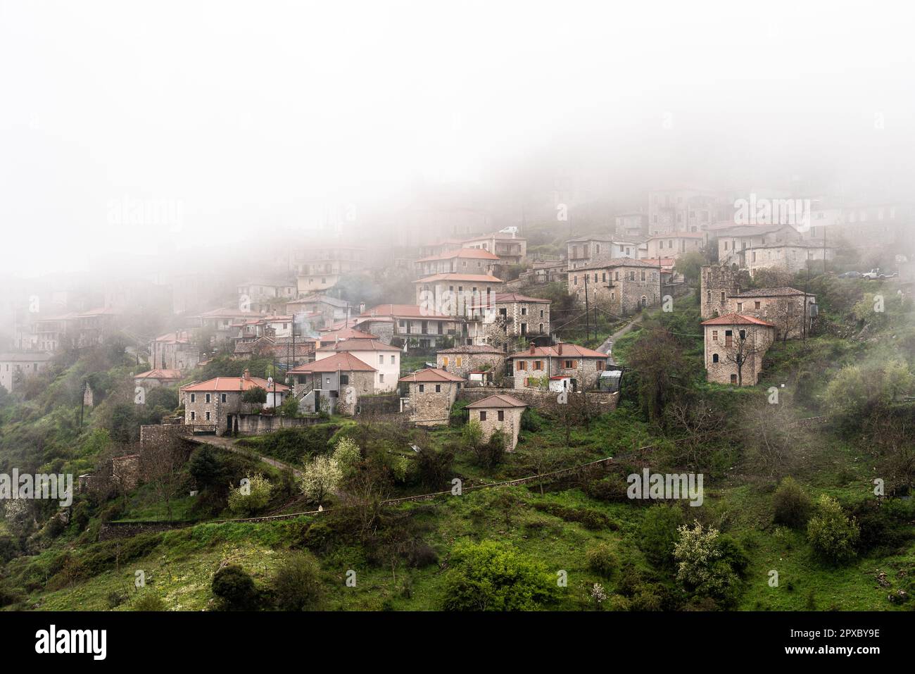 Traditional houses dimitsana village hi-res stock photography and ...