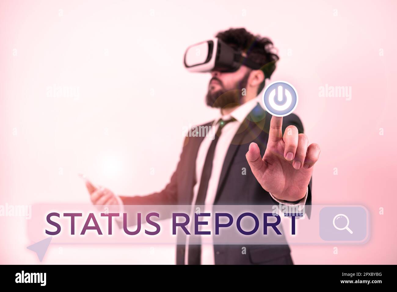 Text Caption Presenting Status Report Business Approach Update Summary