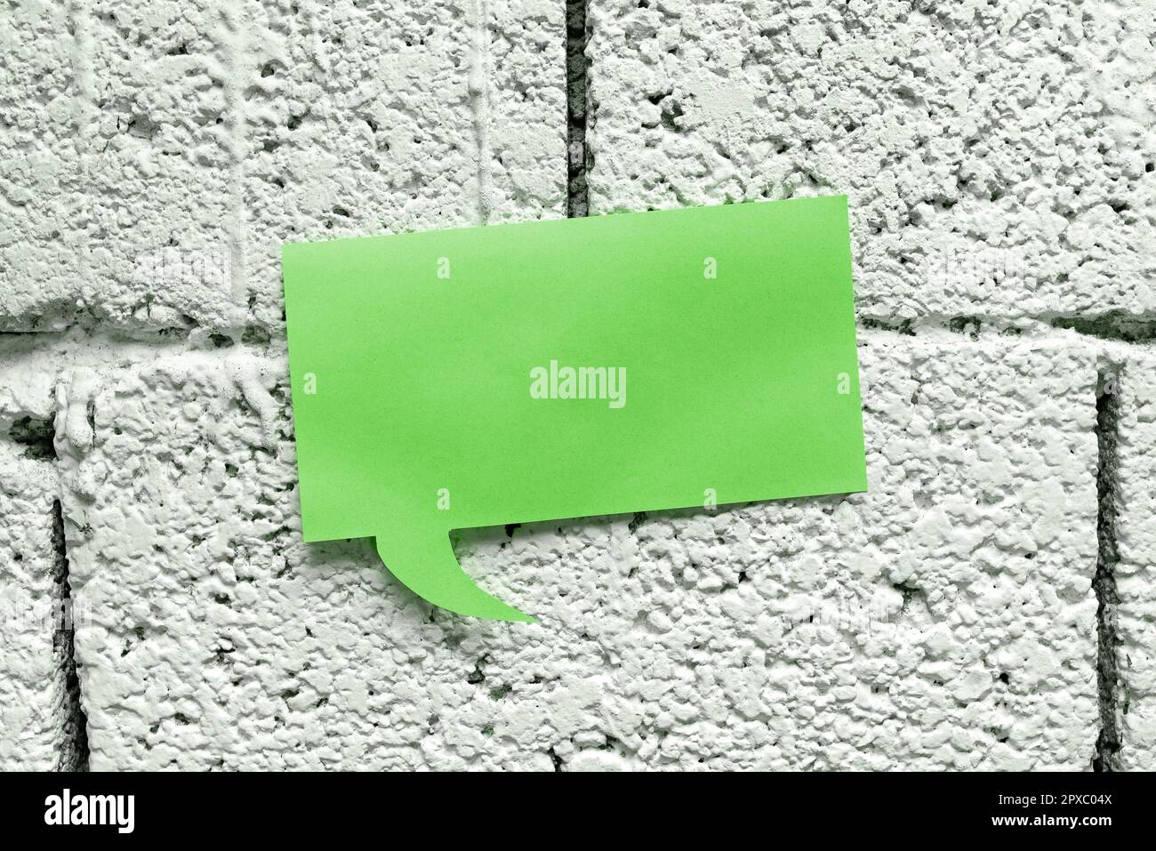 Color paper with important message. Infromation written on sticker ...