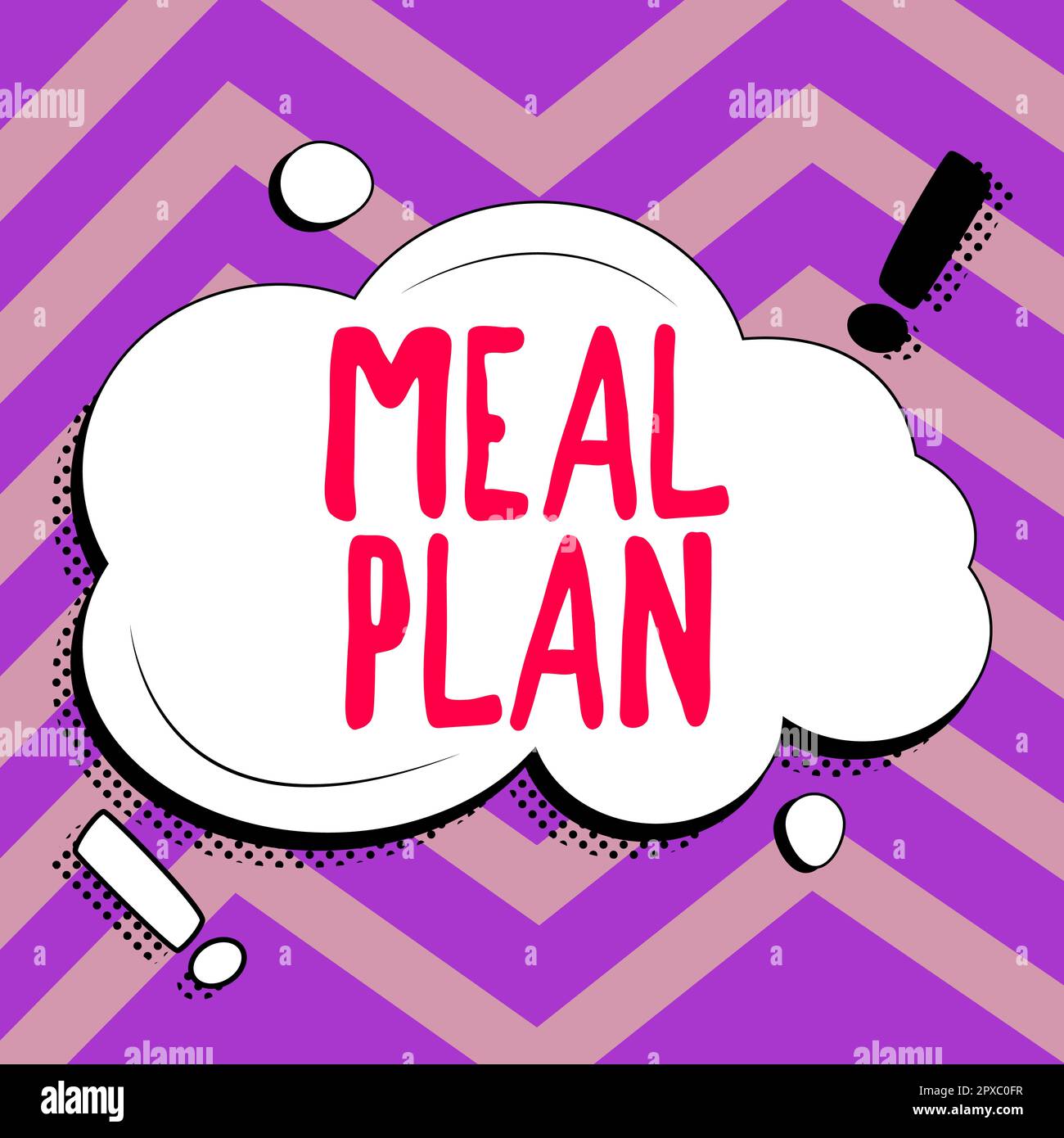 Hand writing sign Meal Plan, Word Written on arrangement scheme of what ...