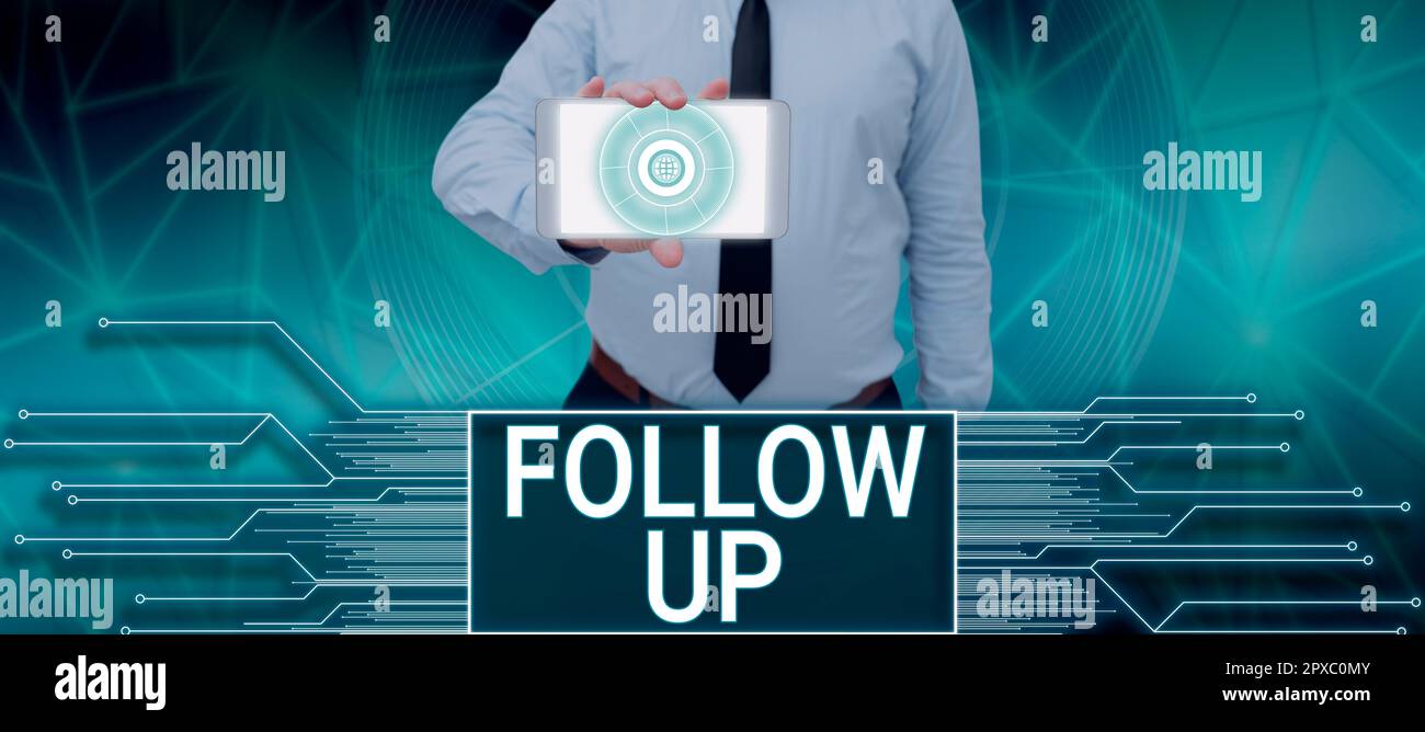 Conceptual caption Follow Up, Word for Additional info or any activity ...