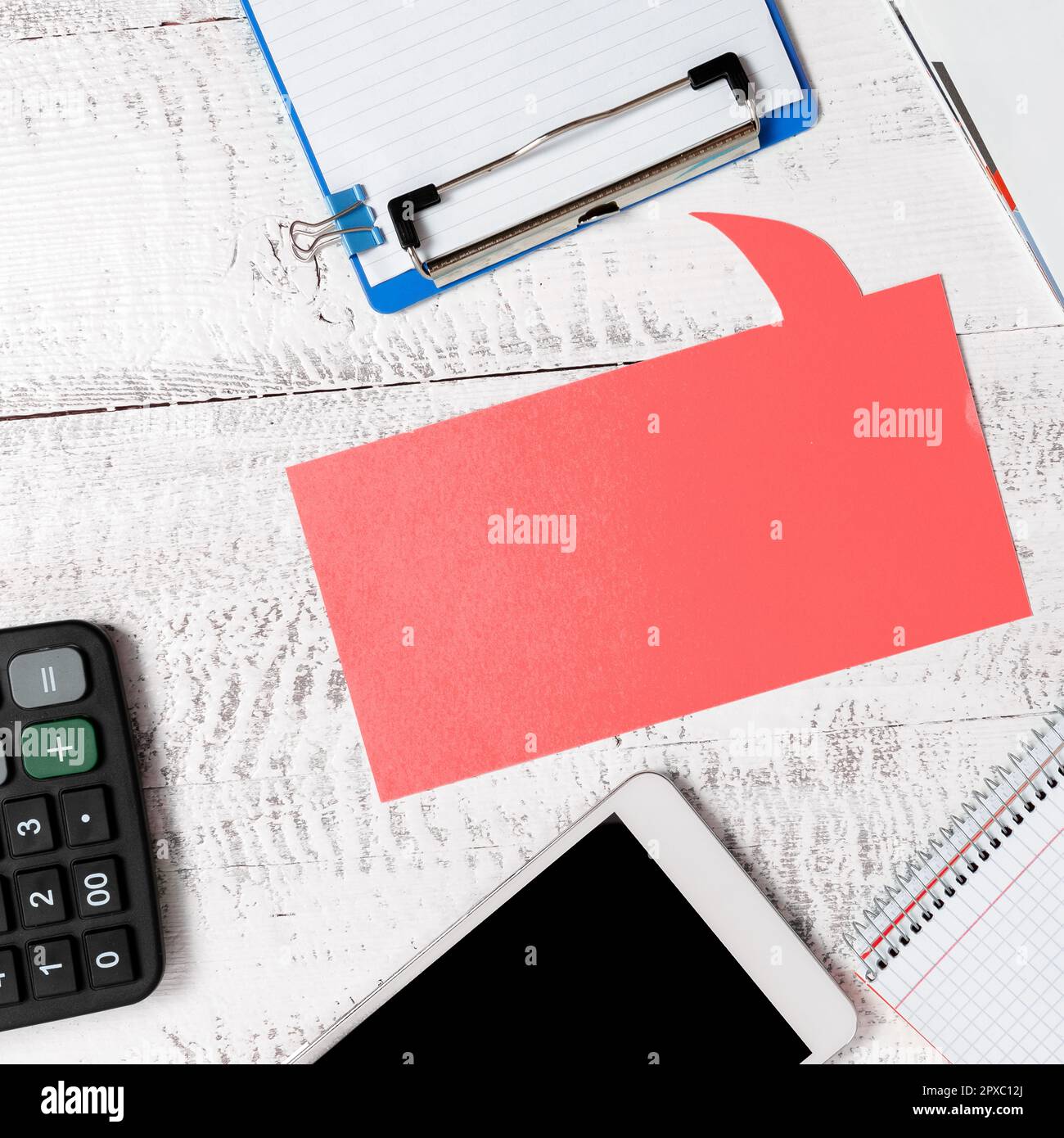 Color paper with important message. Infromation written on sticker ...