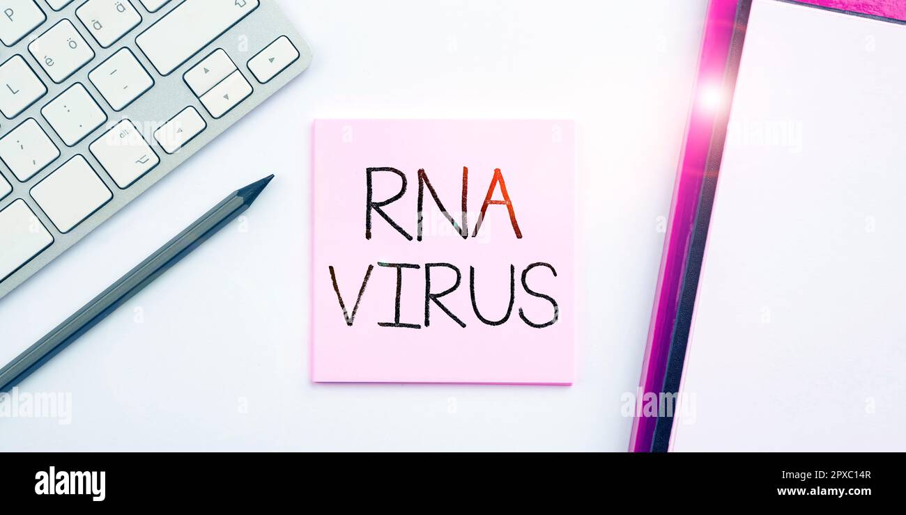Conceptual caption Rna Virus, Business concept a virus genetic ...