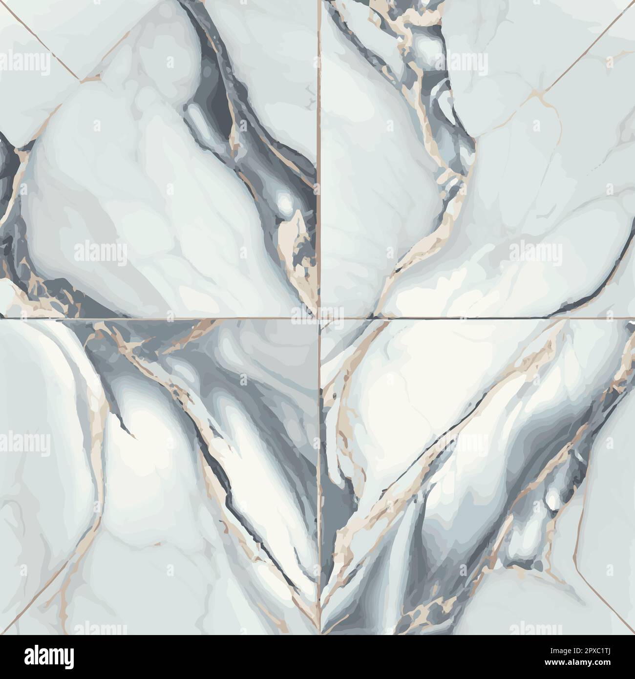 Light marble tile texture, pattern background - Vector illustration ...