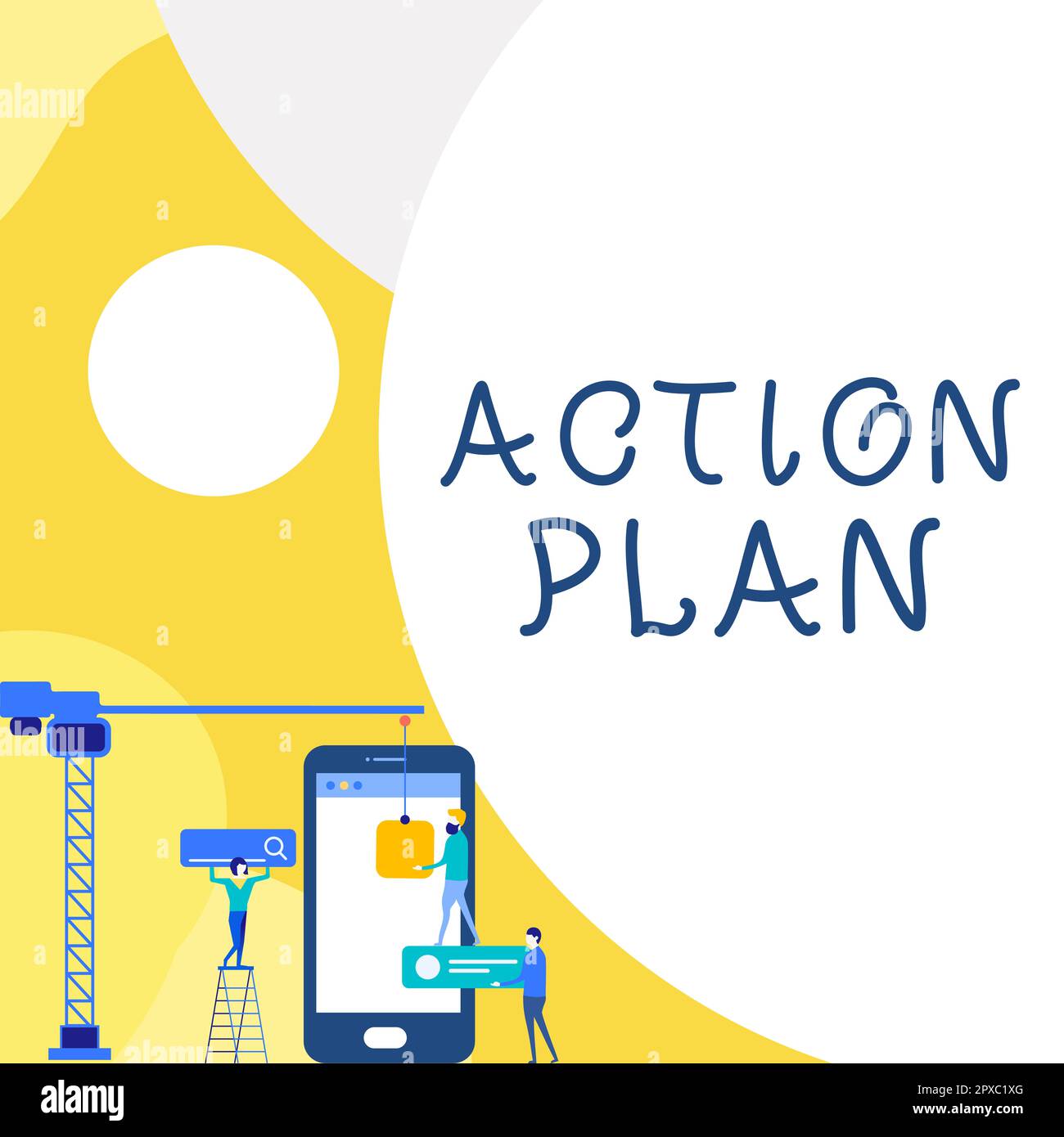 Sign displaying Action Plan, Business idea list of things or schedule ...