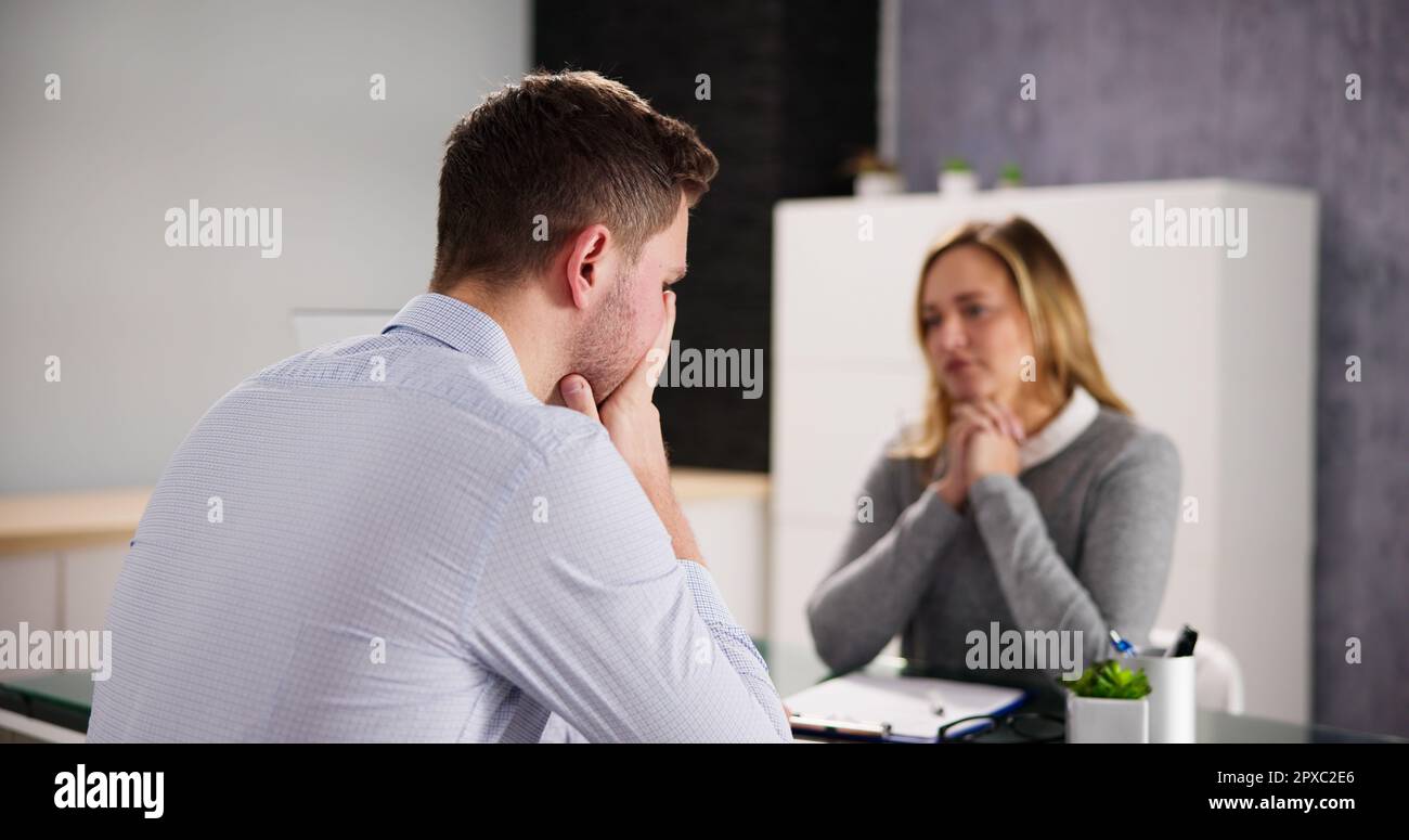 Disciplinary Meeting Or Interview Fail In Office Stock Photo - Alamy