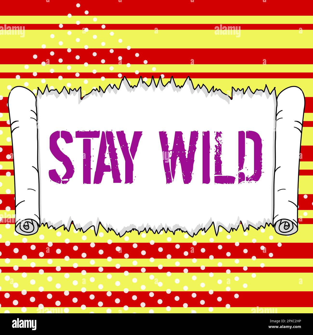 Text caption presenting Stay Wild, Word Written on keep being you and ...