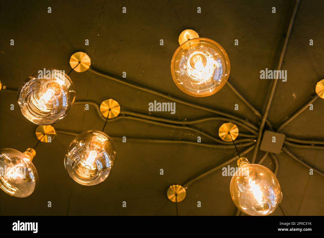Beautiful retro lighting decor hi-res stock photography and images - Alamy