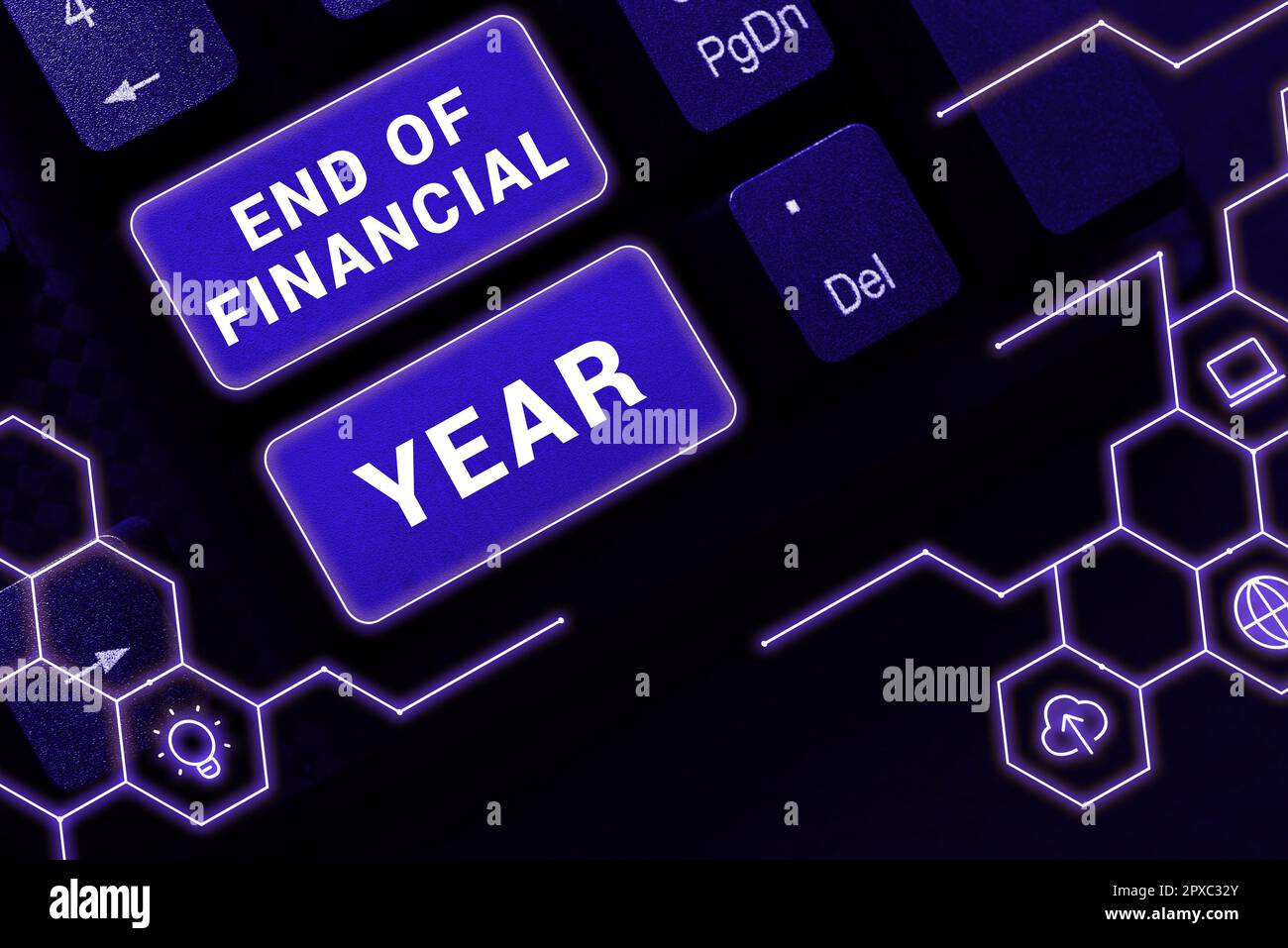 Text showing inspiration End Of Financial Year, Business concept Revise ...