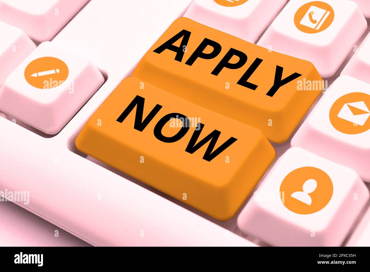 Text showing inspiration Apply Now, Conceptual photo urging everybody ...