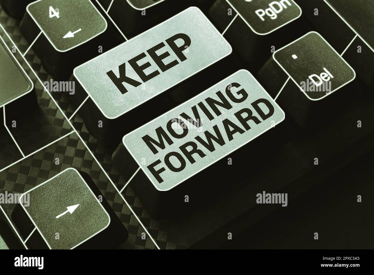 Conceptual display Keep Moving Forward, Word Written on invitation ...