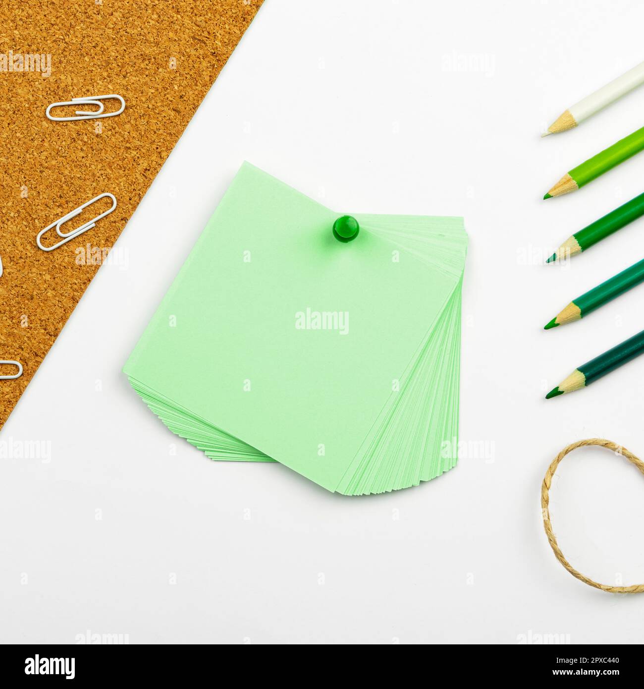 Image with school supplies, stickers, notebooks Important message Stock ...