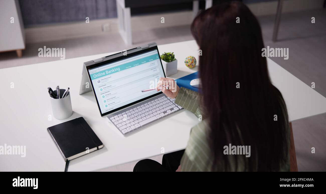 Electronic Bank Balance Statement And Transfer Using Internet Stock ...