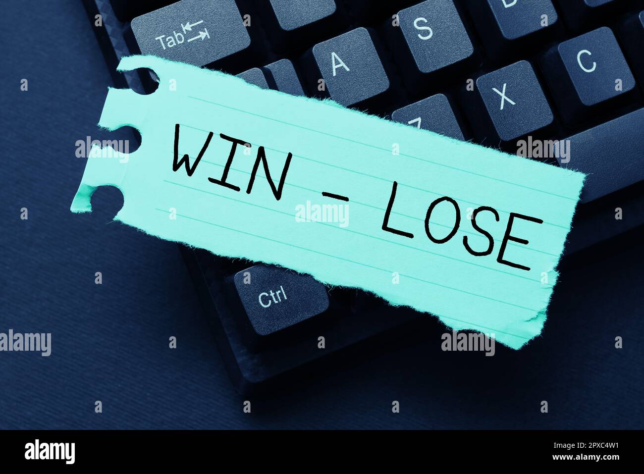 Text caption presenting Win Lose, Word for the conflict-promoting ...