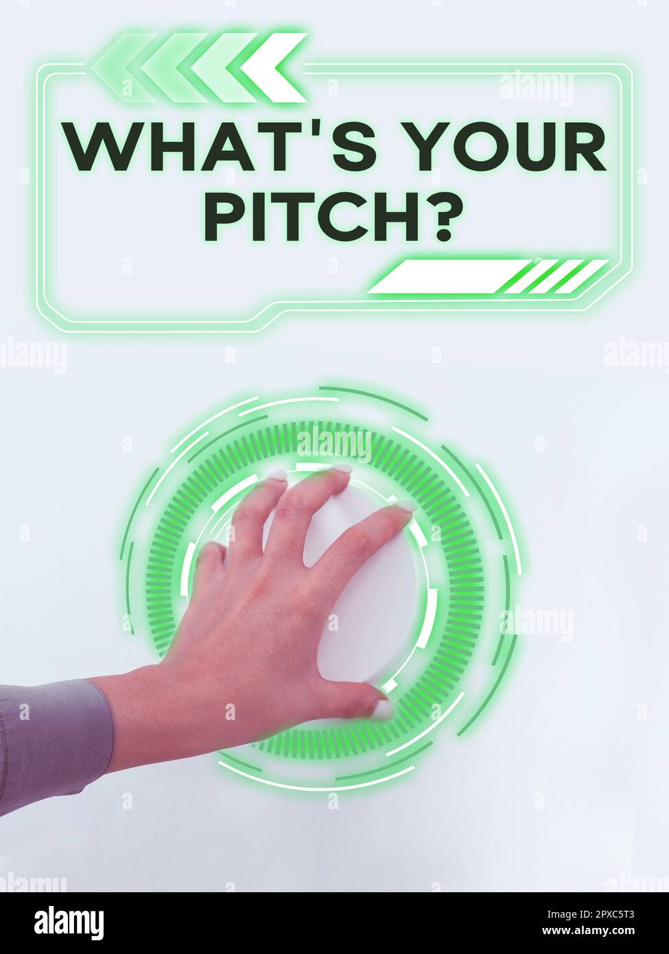Text sign showing What's Your Pitch, Word Written on make a determined ...