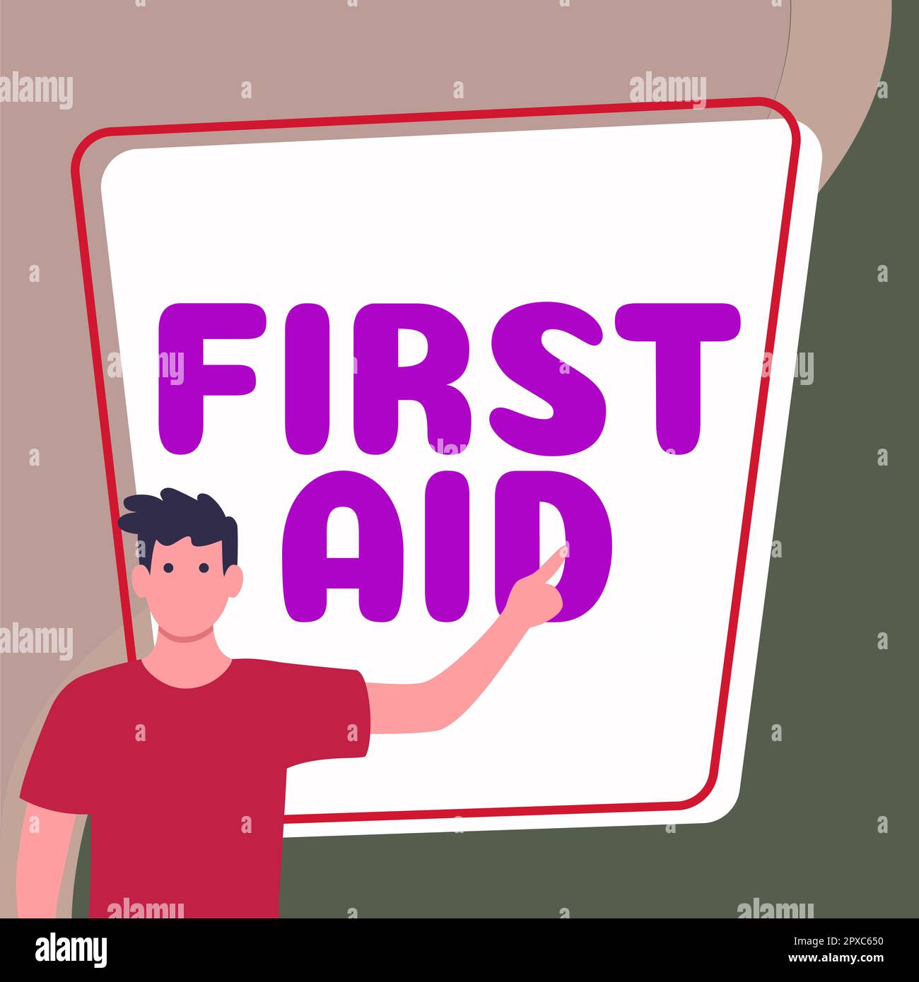 Conceptual display First Aid, Business approach Practise of healing ...