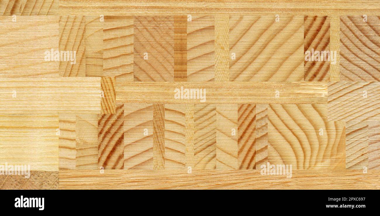 Wooden marquetry, patterns created from the combination of different ...