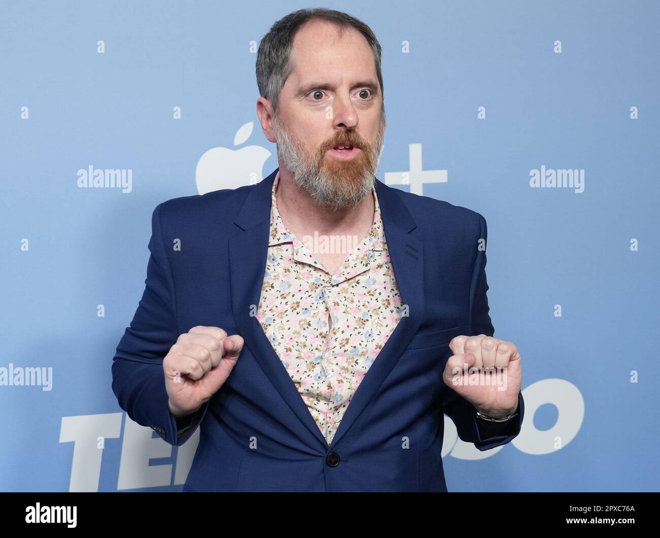 Los Angeles, USA. 01st May, 2023. Brendan Hunt arrives at the TED LASSO ...