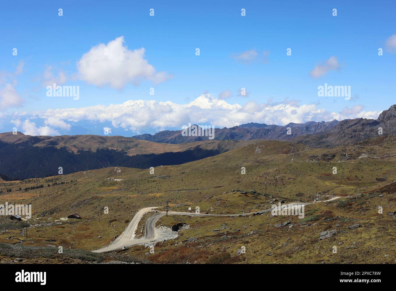 Mount Kangchenjunga, natula pass, Zuluk, East Sikkim, Pangolakha ...