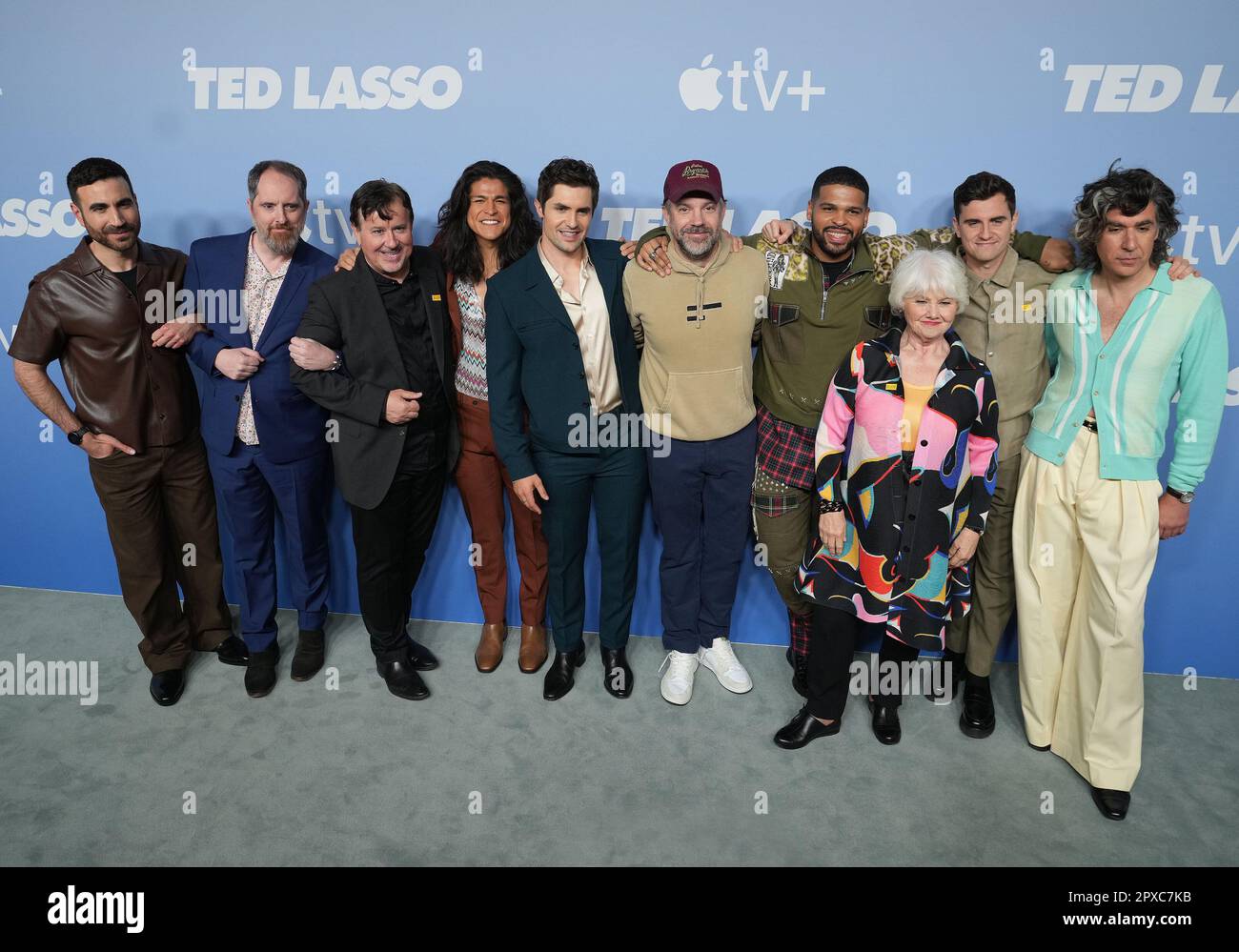 Los Angeles, USA. 01st May, 2023. (L-R) TED LASSO Cast - Brett ...