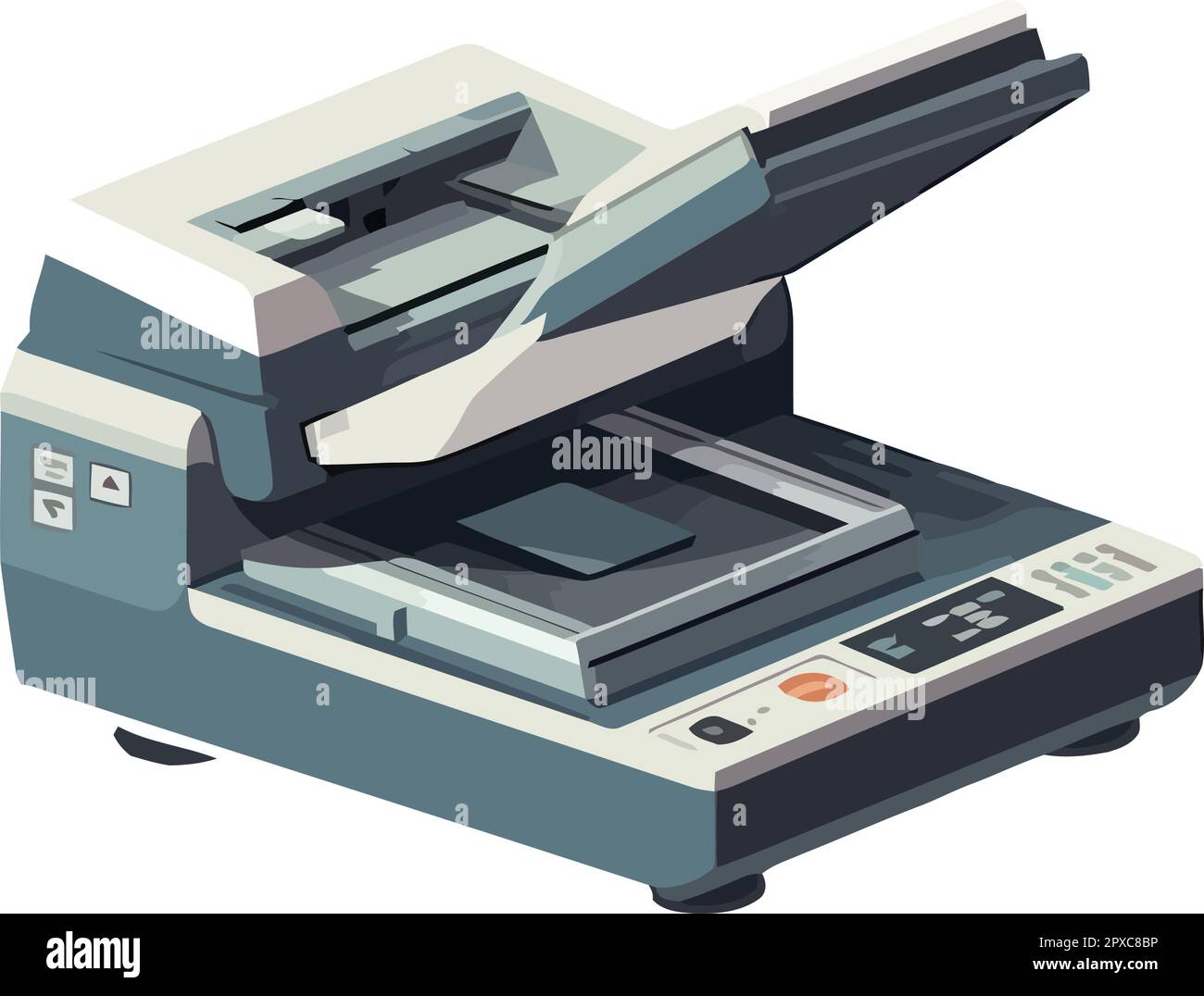 Modern printer symbol isolated on white background Stock Vector Image ...