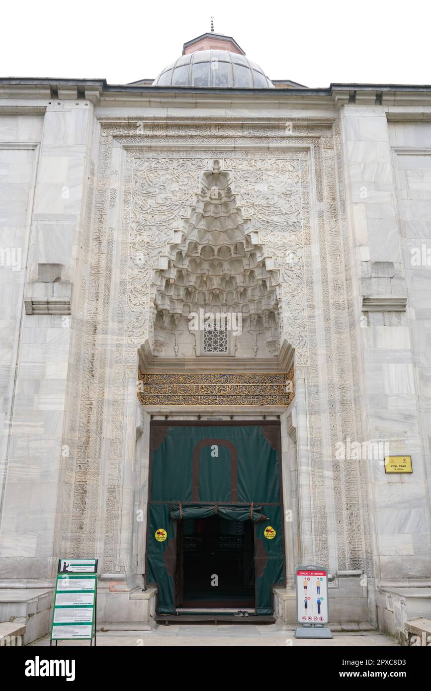 Yesil Mosque on the east side of Bursa, Turkiye Stock Photo - Alamy