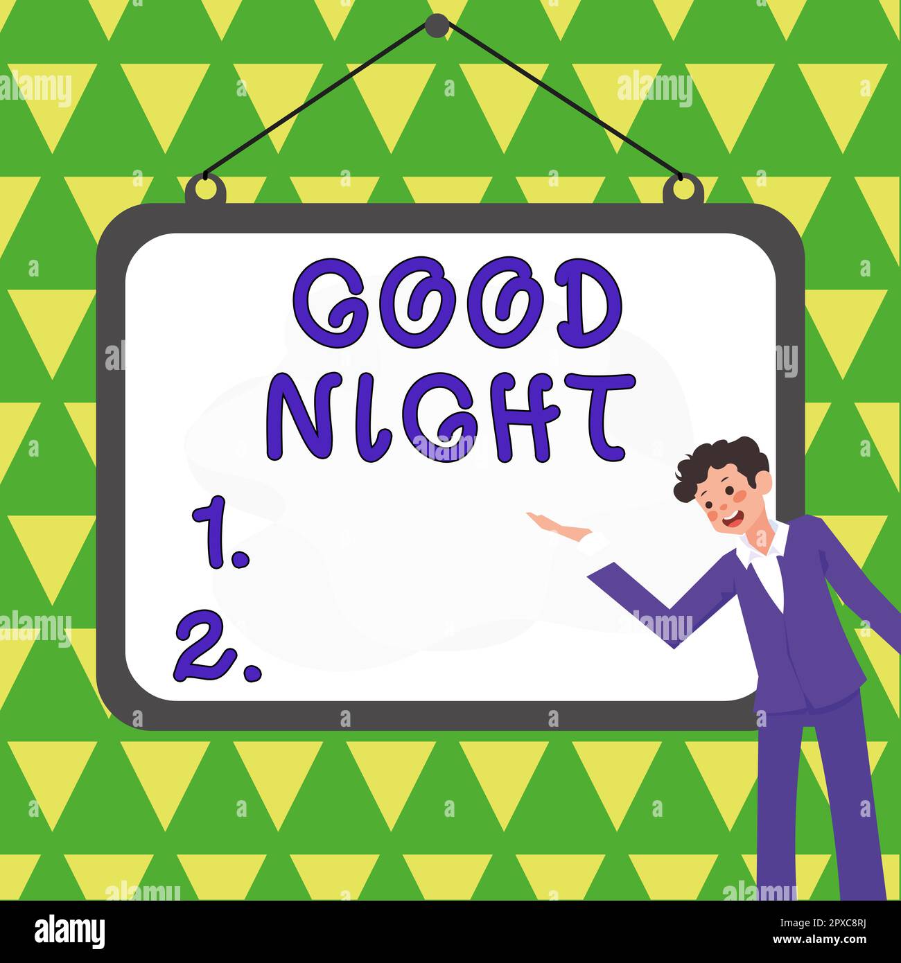 Hand writing sign Good Night, Business approach expressing good wishes ...