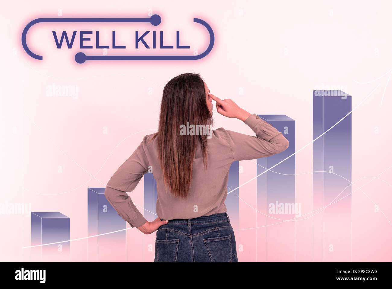 Inspiration showing sign Well Kill, Conceptual photo placing a column ...