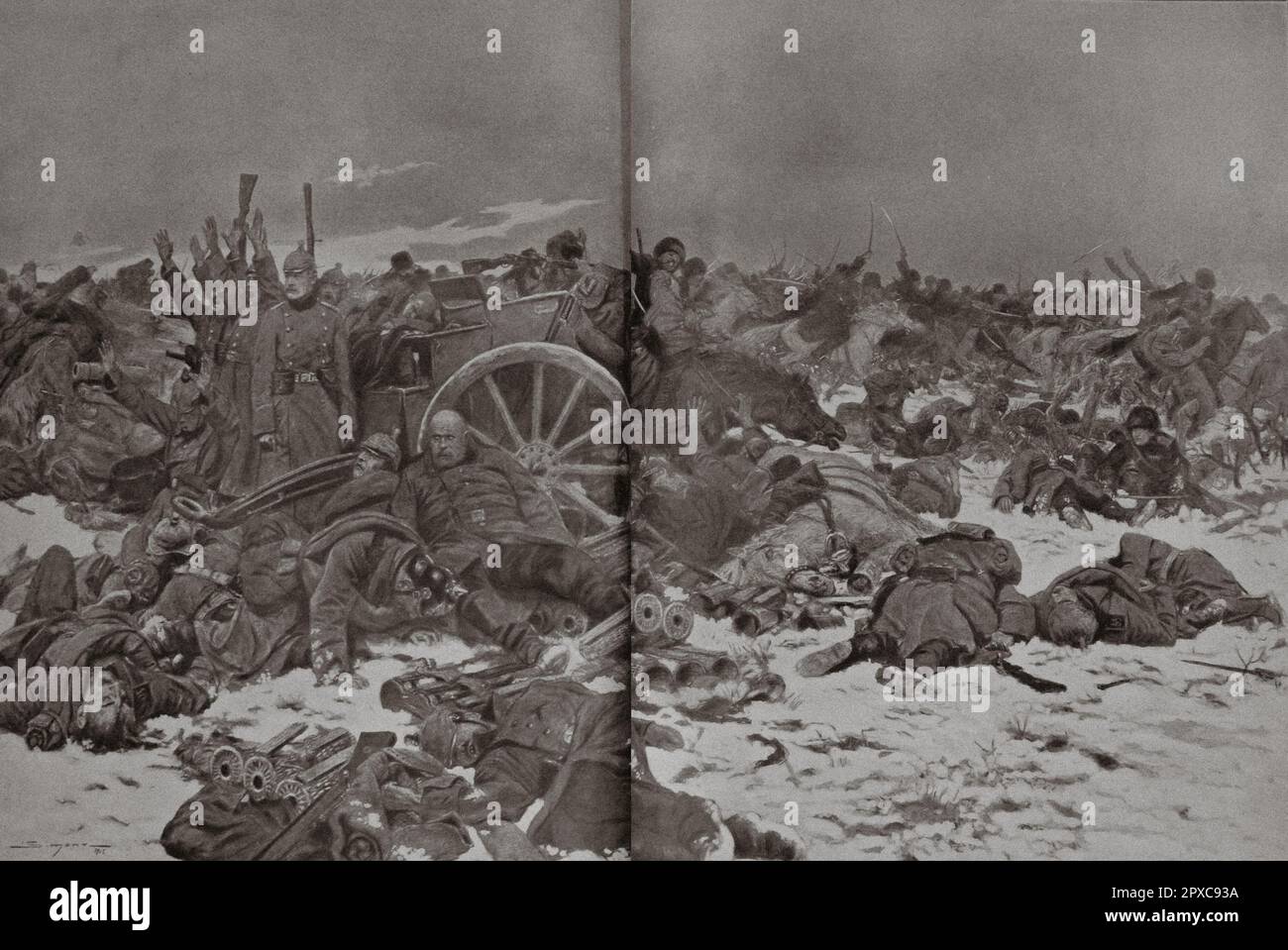 Word War I. On the Polish front. By J. Simont The attack of the Ural ...